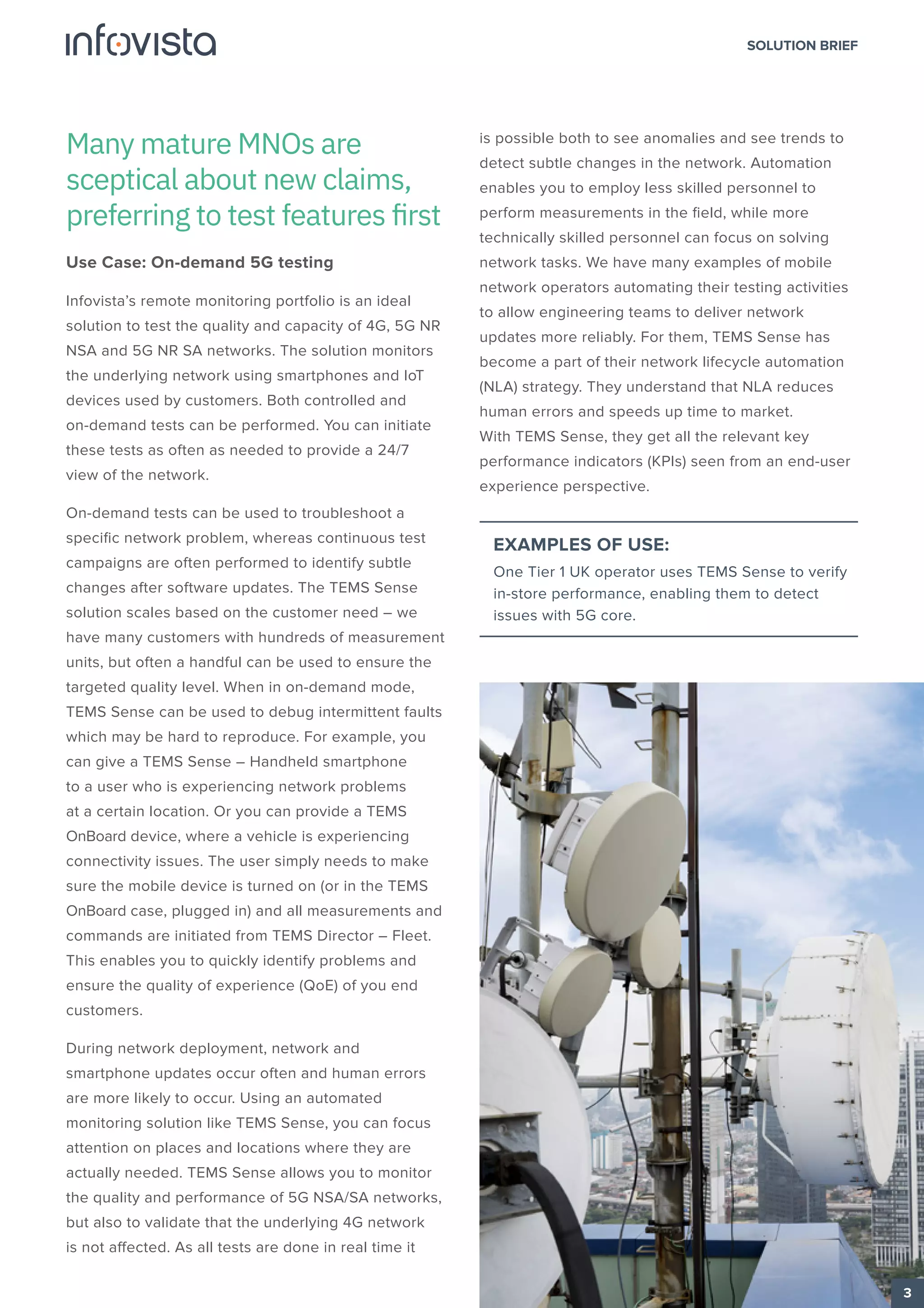 sense monitoring network qos | PDF