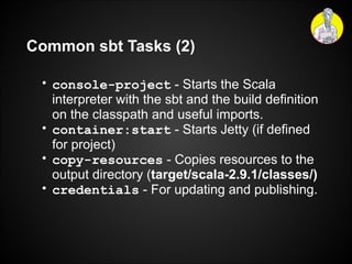 Sbt, idea and eclipse | PPT | Web Development | Internet