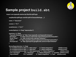 Sbt, idea and eclipse | PPT | Web Development | Internet