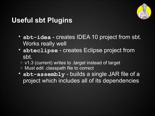 Sbt, idea and eclipse | PPT