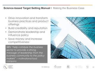 Science-based Target Setting Manual Webinar Presentation | PPT