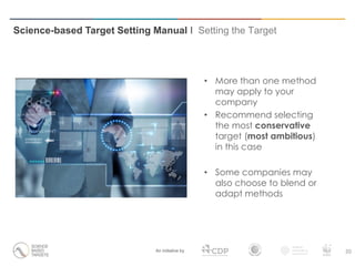 Science-based Target Setting Manual Webinar Presentation | PPT