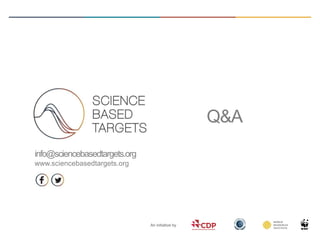 Science-based Target Setting Manual Webinar Presentation | PDF