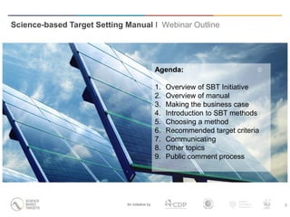 Science-based Target Setting Manual Webinar Presentation | PPT