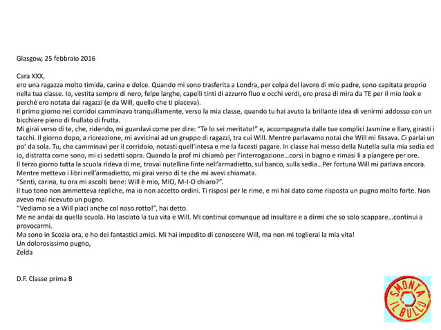 Sbulloniamo il bullo | PPT