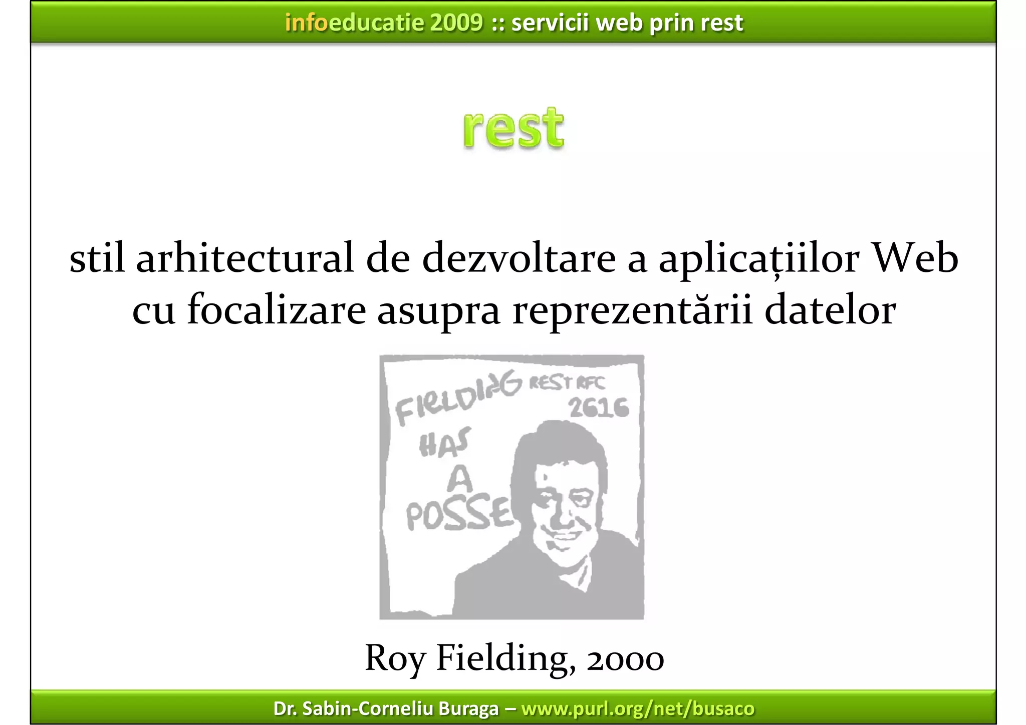 Servicii Web prin REST | PPT