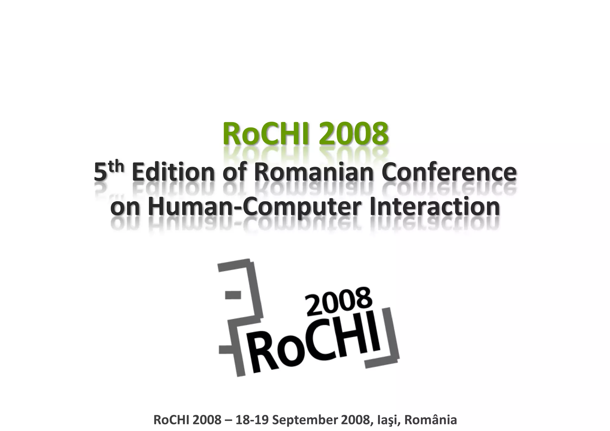 RoCHI 2008 | PDF