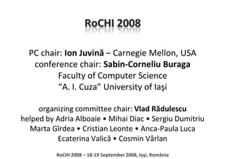 RoCHI 2008 | PDF