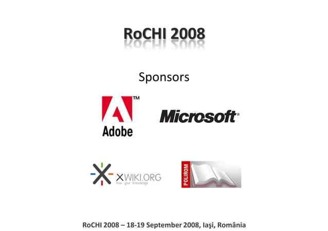 RoCHI 2008 | PDF