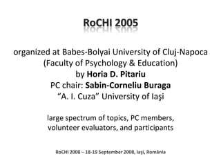RoCHI 2008 | PPT
