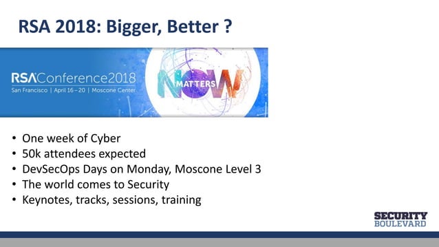 RSA 2018- What’s Hot in the Cyber Security Space | PPT