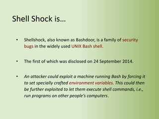 Shell Shock (Bash Bug) | PPT