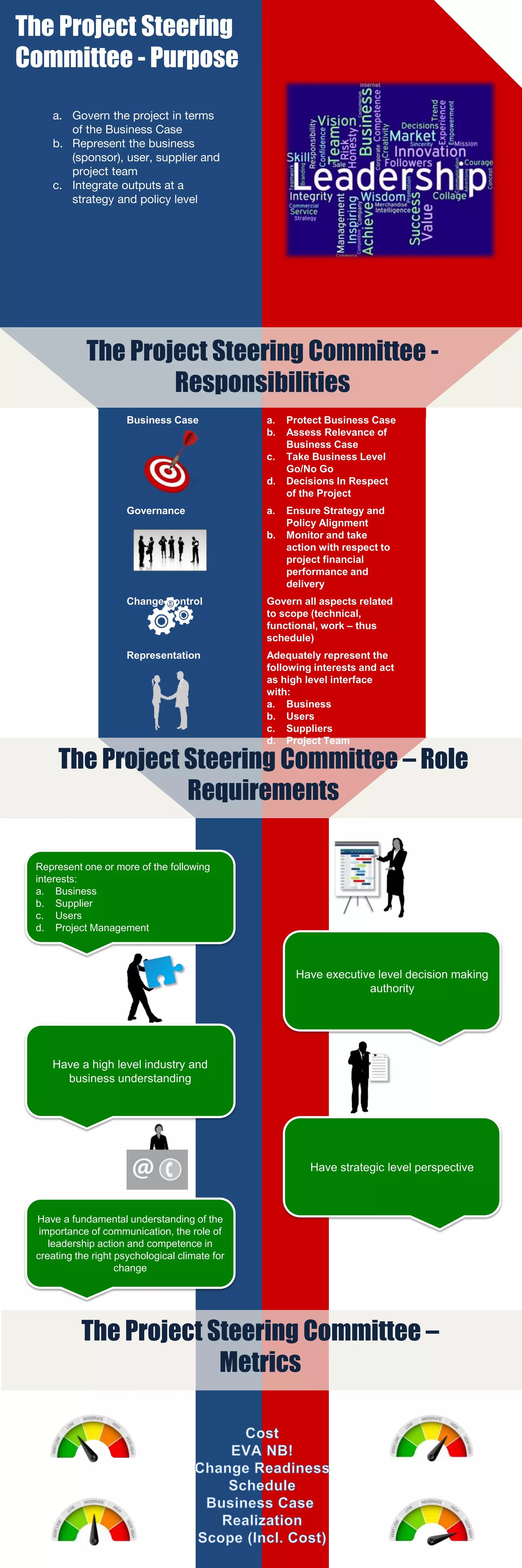 Infographic - Steering Committee Purpose, Role, Requirements, Metrics | PDF