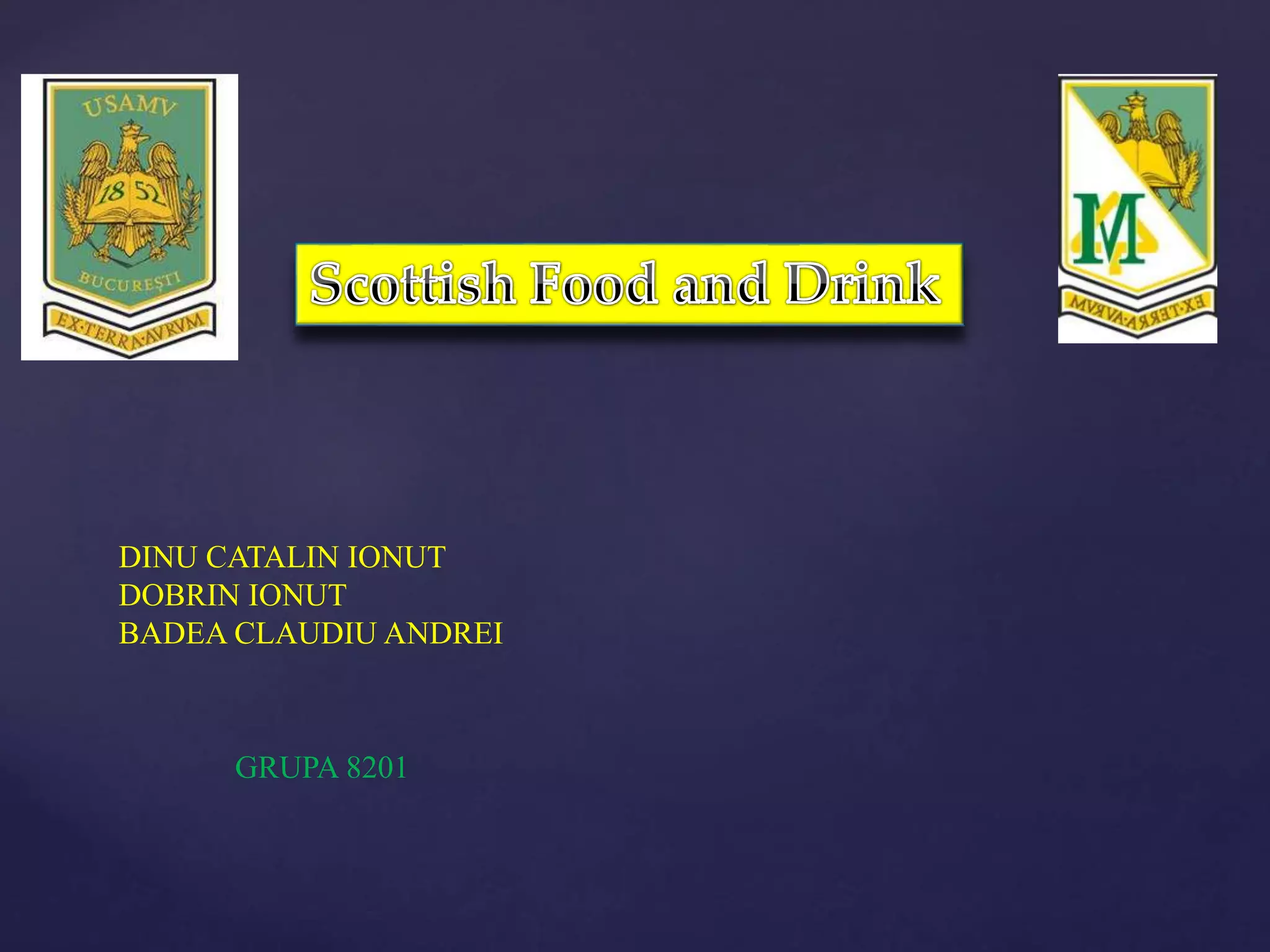 Scottish Food and Drink | PPTX