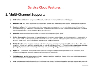 Salesforce Service Cloud - An overview | PPTX