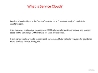Salesforce Service Cloud - An overview | PPTX
