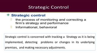 Strategic control & its types | PPTX