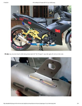 Pô Xe Máy SC Project GP S1 Cực Chất lượng | PDF