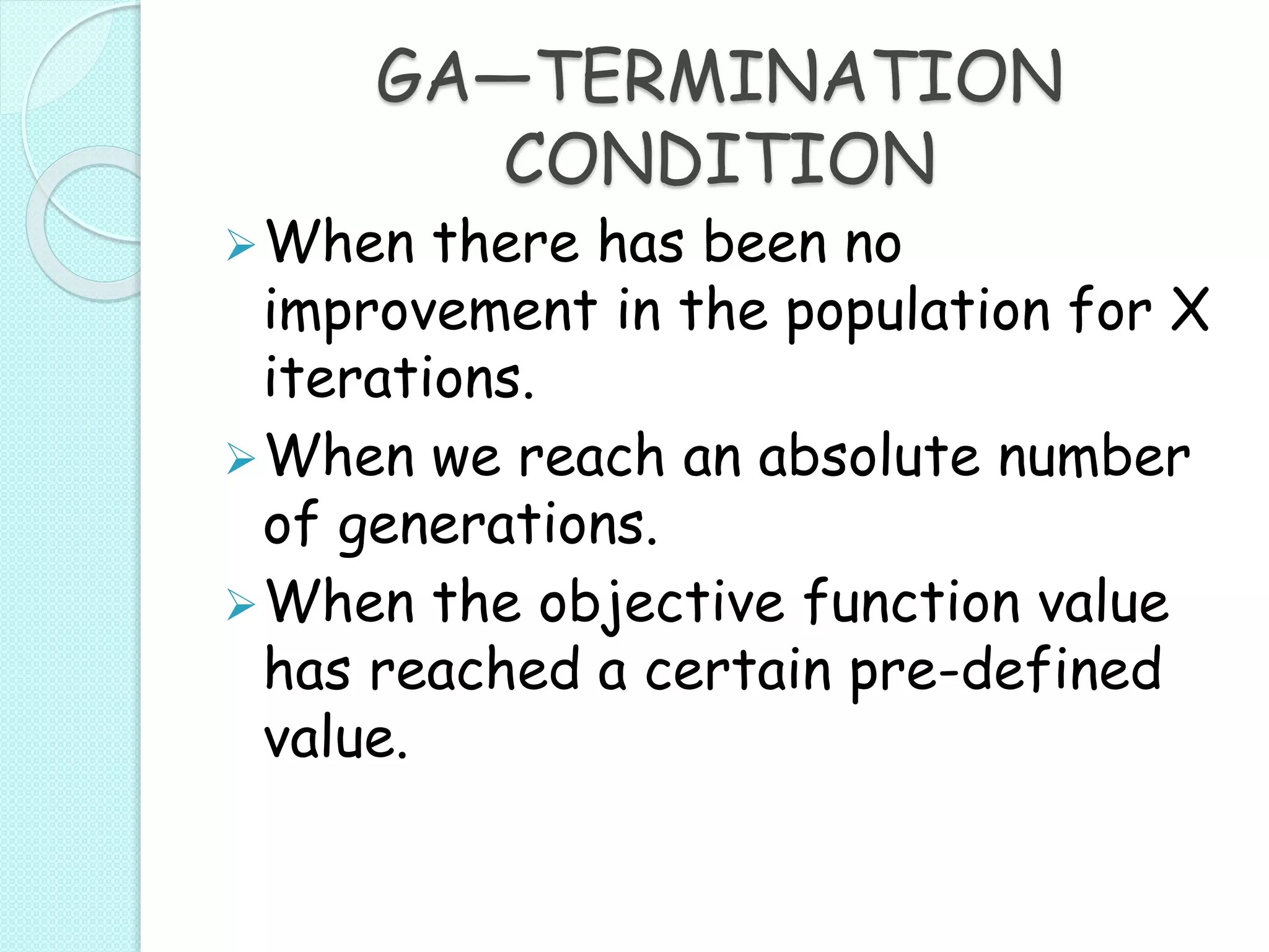 Genetic Algorithm Ppt
