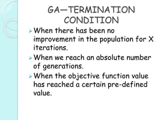 GENETIC ALGORITHM | PPT