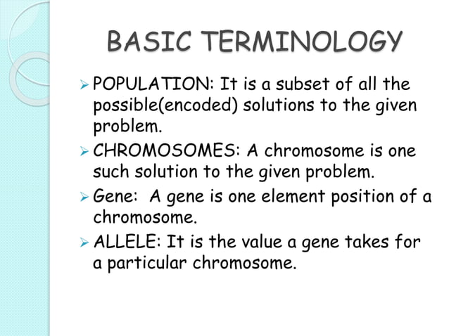 GENETIC ALGORITHM | PPT