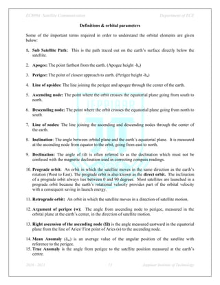 Satellite Communication for BTech ECE students | PDF