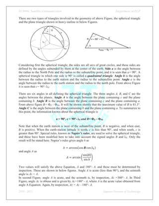Satellite Communication for BTech ECE students | PDF