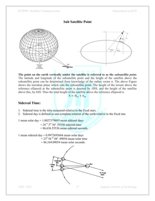 Satellite Communication for BTech ECE students | PDF