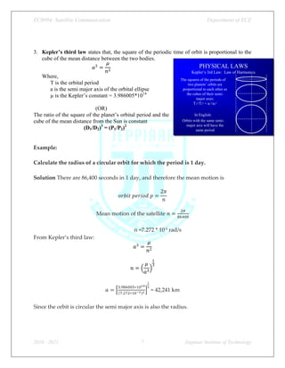 Satellite Communication for BTech ECE students | PDF