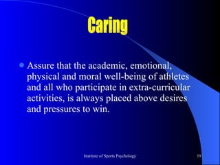 Strengthening Character in Physical Education | PPT