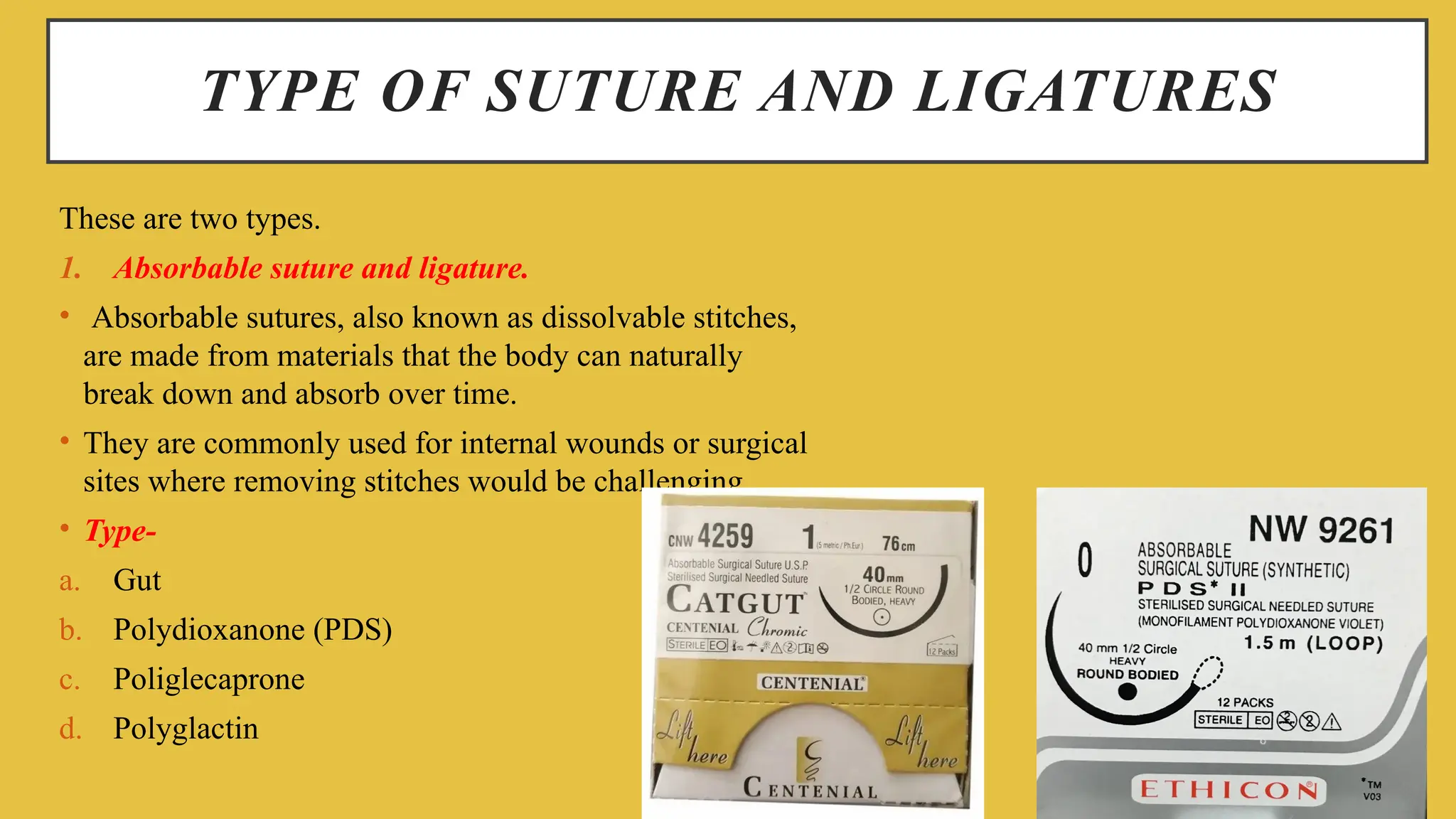 Sutures and ligatures. pptx | PPTX