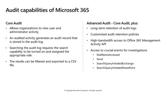 SC-900 Capabilities of Microsoft Compliance Solutions | PPTX | Financial Regulation | Economy