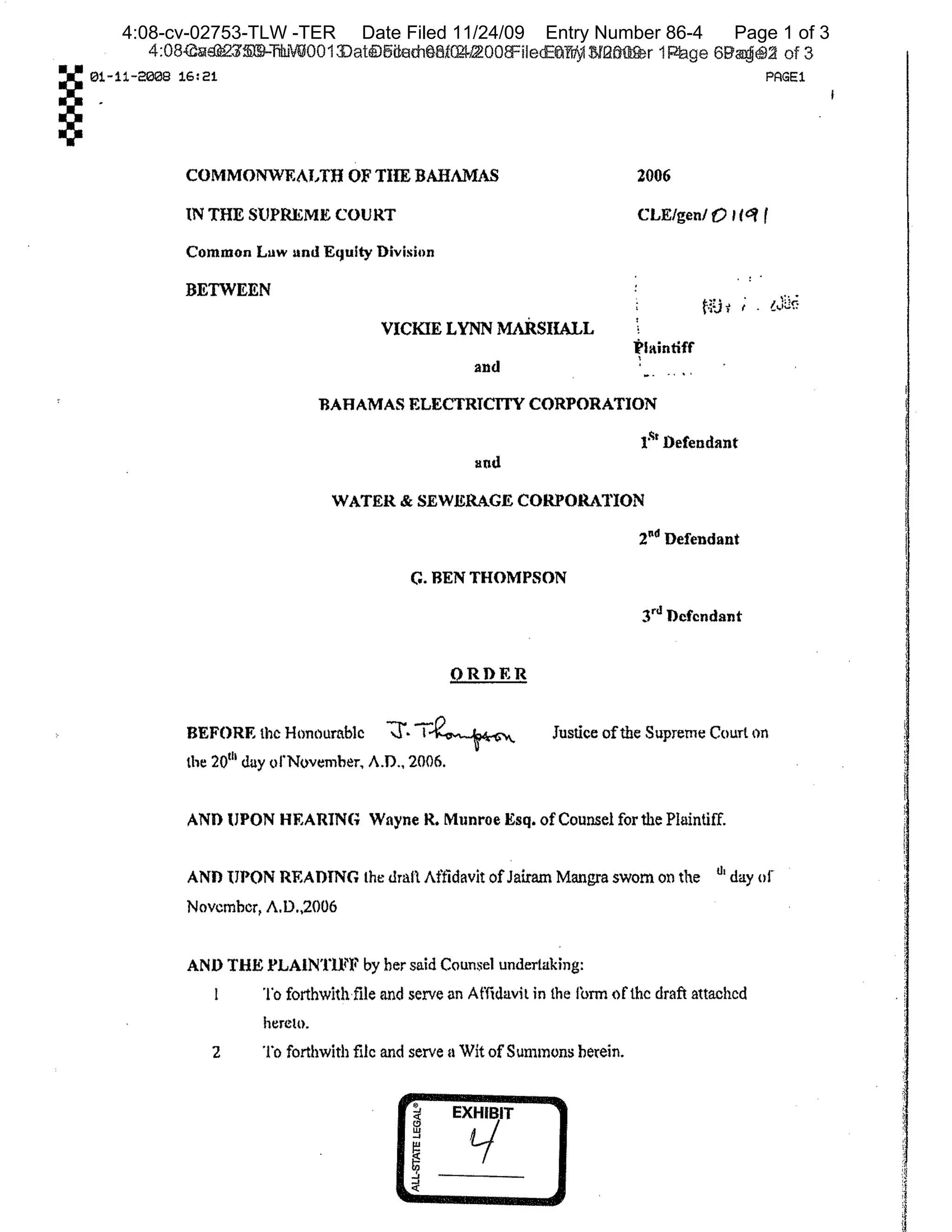 Bahamas Electric Order For Ans | PDF