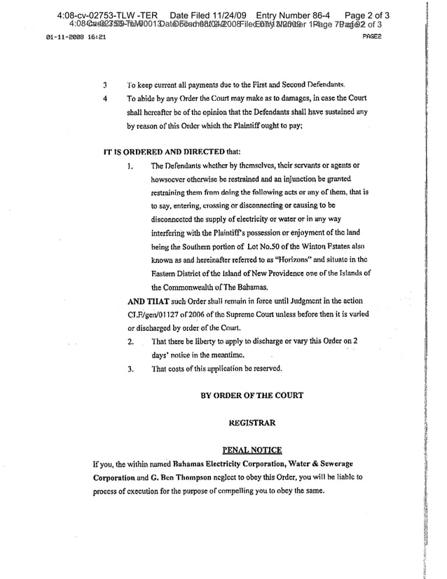 Bahamas Electric Order For Ans | PDF