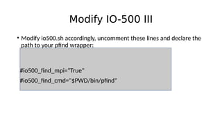 Experience using the IO-500 | PDF