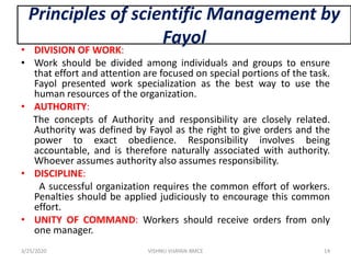 SCIENTIFIC MANAGEMENT | PPT