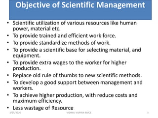 SCIENTIFIC MANAGEMENT | PPT