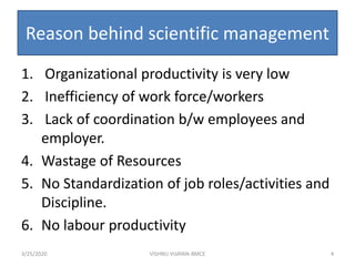 SCIENTIFIC MANAGEMENT | PDF