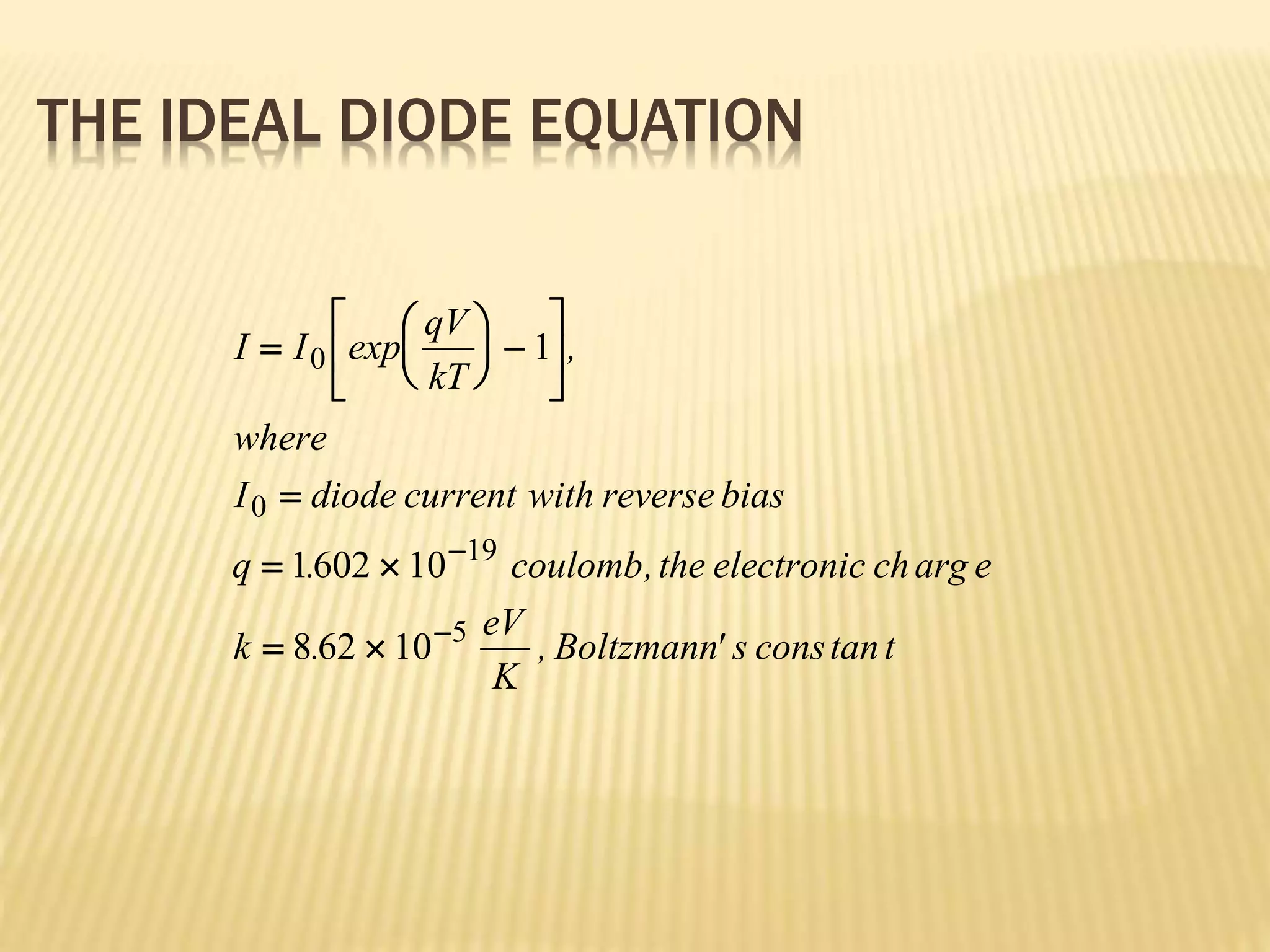 Semiconductor diodes | PPTX