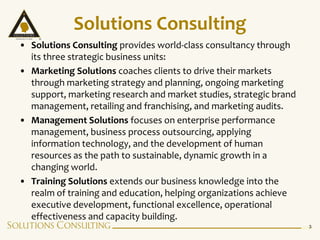Solutions Consulting Brief Corporate Presentation | PDF