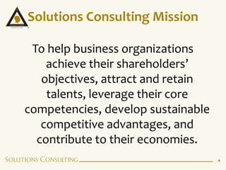 Solutions Consulting Brief Corporate Presentation | PDF