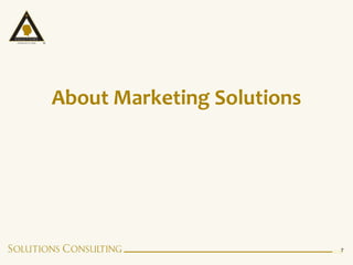 Solutions Consulting Brief Corporate Presentation | PDF