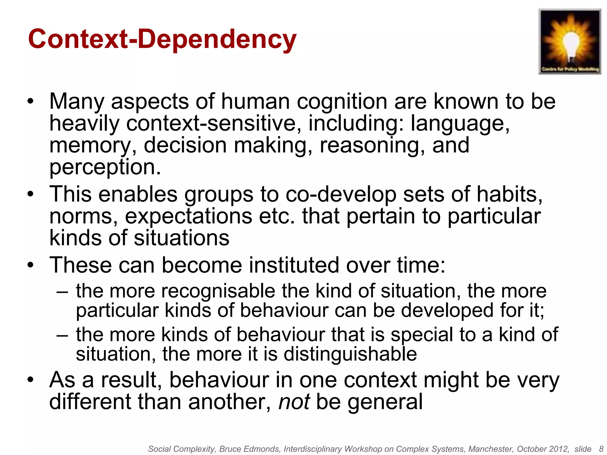 Social Complexity Pptx