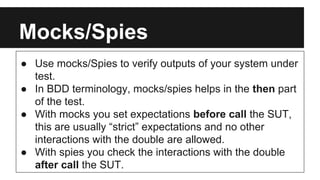 TDD - test doubles | PPT