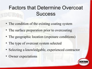 Overcoating Paint Systems on Water Tanks -- Induron Protective Coatings ...