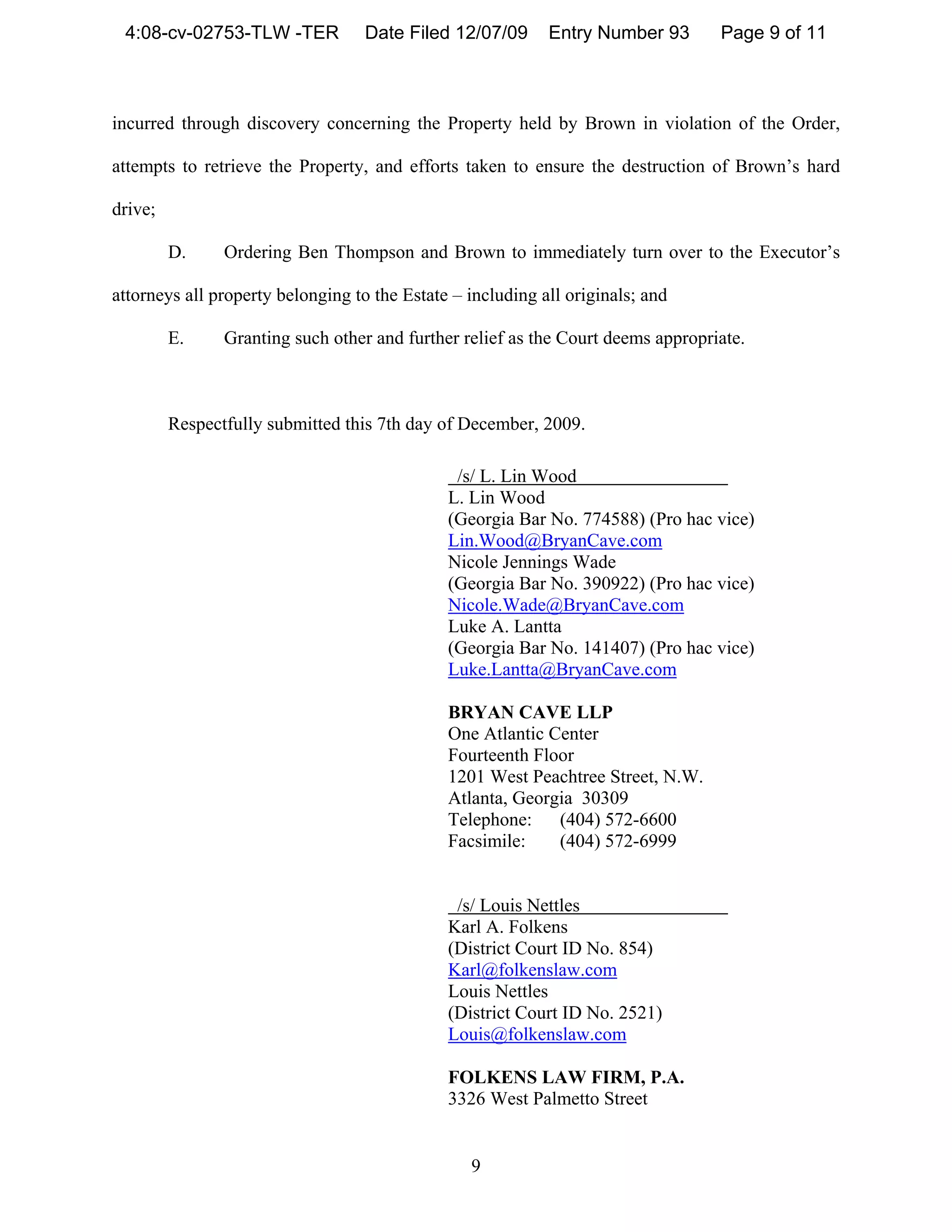 Reply In Support Of Motion For Contempt For Sb | PDF