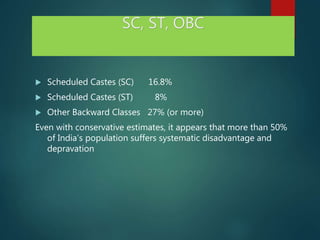 SC ST (schedule caste ,Schedule Tribe)welfare | PPTX