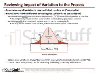 Control Charts: Finding the Right Control Chart | PPTX
