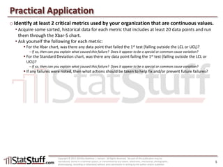 Control Charts: Xbar-S Chart | PPTX