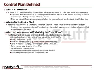 Building a Control Plan | PPTX